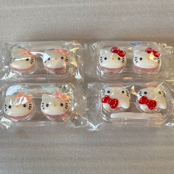 Accessories | Hello Kitty Contact Lens Cases Pink And Red You Choose 1 ...